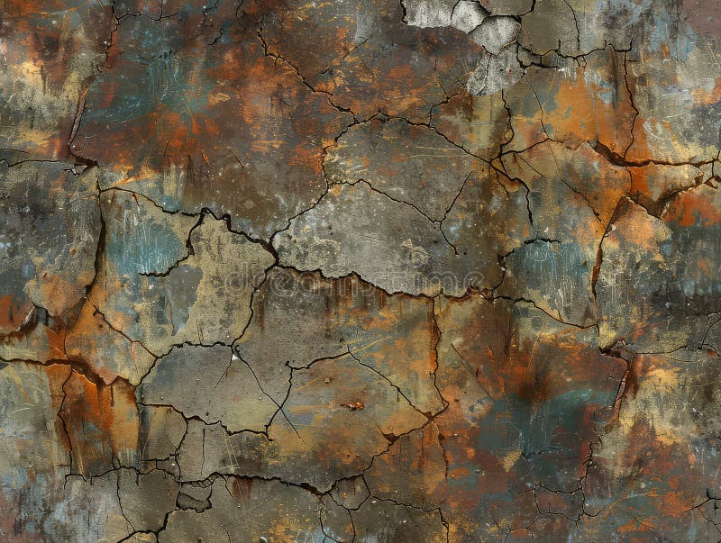 Decayed Metal Texture with Rough, Uneven Rust Stock Illustration ...