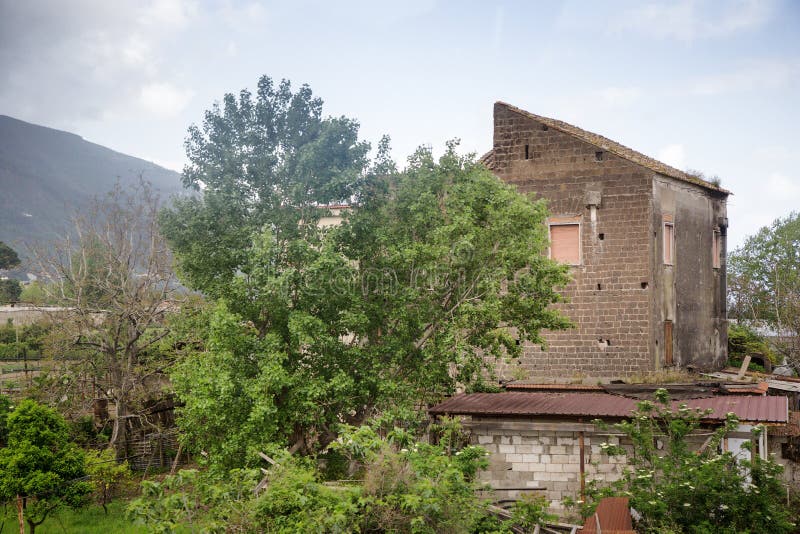 Decayed structure in Italy stock image. Image of building - 168650759
