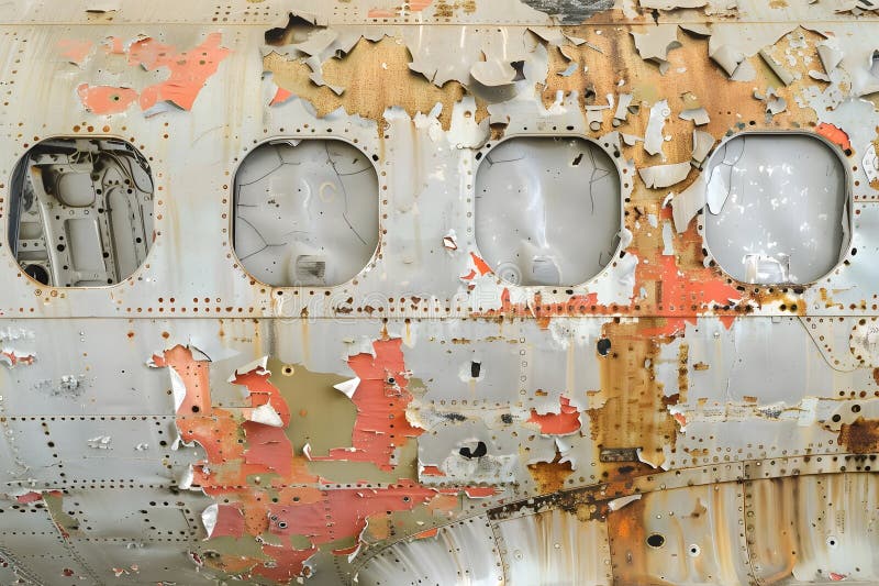 Decaying Aircraft Panel, a Study in Rust, Corrosion, and Peeling Paint ...