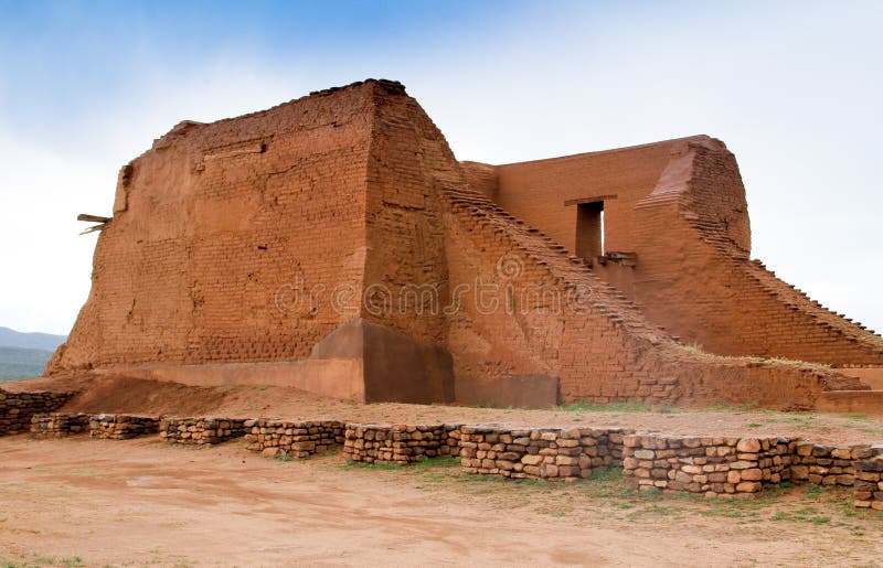 Decaying Ancient Adobe Mission Stock Photo - Image of outdoors ...