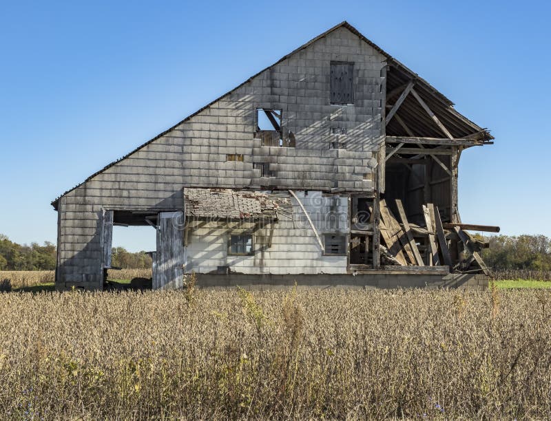 Decaying Barn in a Rural Area. Stock Photo - Image of doors, barn ...