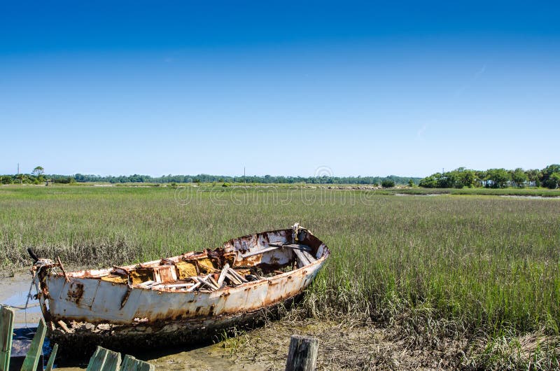 Decaying Boat stock photo. Image of fishing, wooden, neglected - 42195226