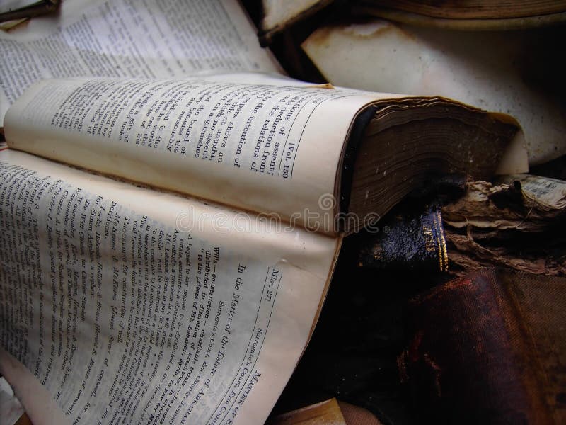 Decaying Book stock image. Image of garbage, dark, collection - 339089