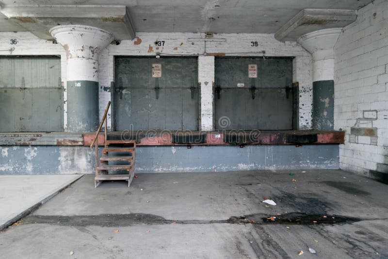 Decaying loading bay stock image. Image of area, decaying - 83720667