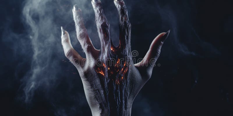 Decaying Vampire Hand, Withered by Daylight Created by AI Stock ...