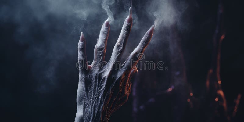 Decaying Vampire Hand, Withered by Daylight. Created by AI Stock ...