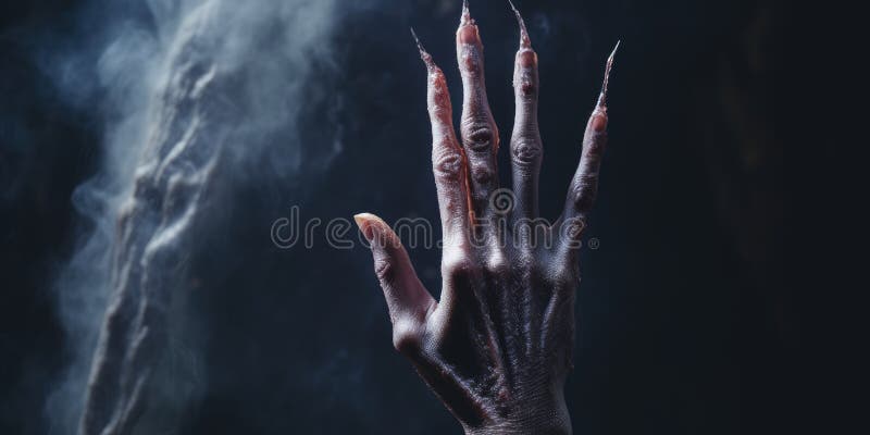 Decaying Vampire Hand, Withered by Daylight Created by AI Stock ...