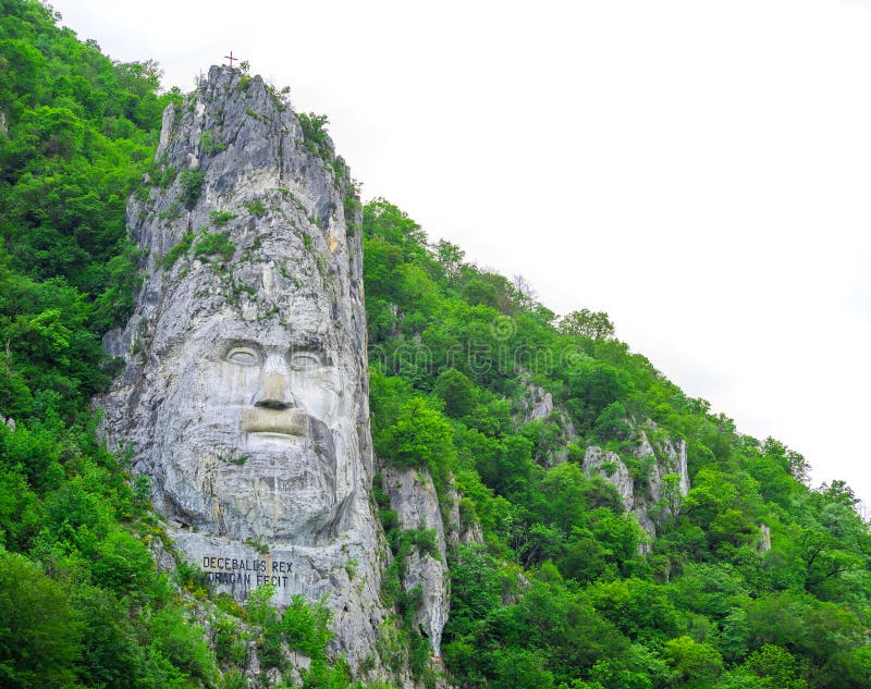 Decebal Head Statue in Romania Stock Image - Image of romania, white ...