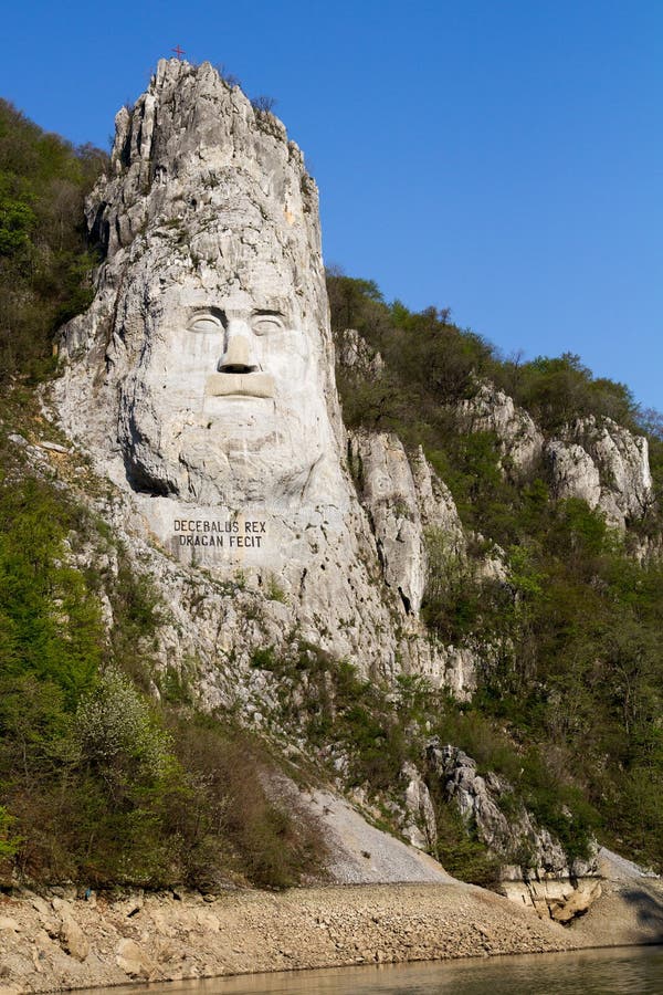Decebalus Rex on the Danube Stock Photo - Image of monument, orsova ...