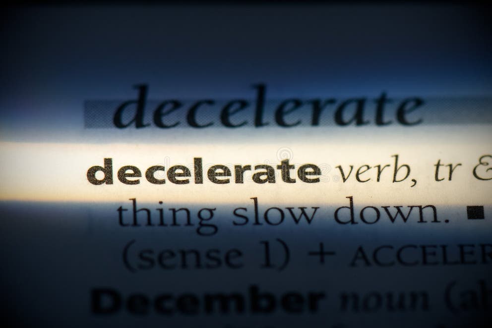 Decelerate stock photo. Image of definition, idea, closeup - 161578468