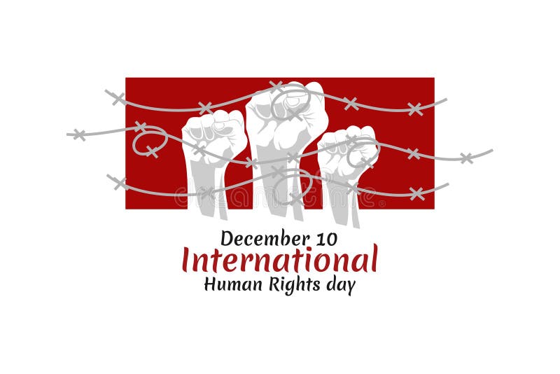 December 10, International Human Rights Day Vector Illustration. Stock ...