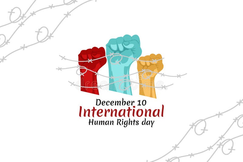 December 10, International Human Rights Day Vector Illustration. Stock ...