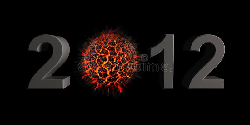 2012 Apocalypse End of World Planetary Collision Stock Illustration ...