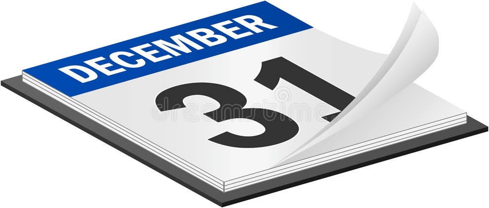 December 31th stock illustration. Illustration of message - 12163081