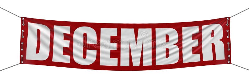 December Banner (clipping Path Included) Stock Illustration ...