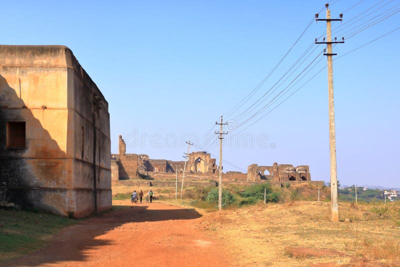 December 18 2022 - Bidar, Karnataka, India: People Enjoy the Bidar Fort ...