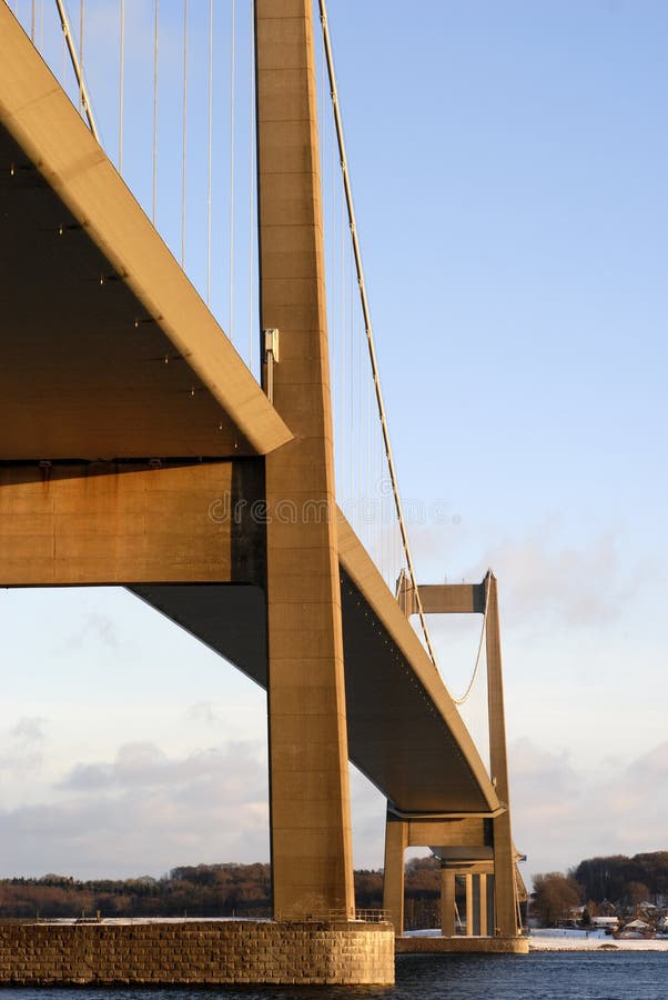 December bridge stock photo. Image of bridge, snow, funen - 17500900