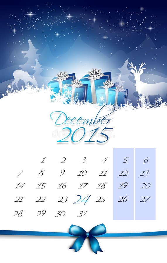 December calendar stock illustration. Illustration of landscape - 58076827