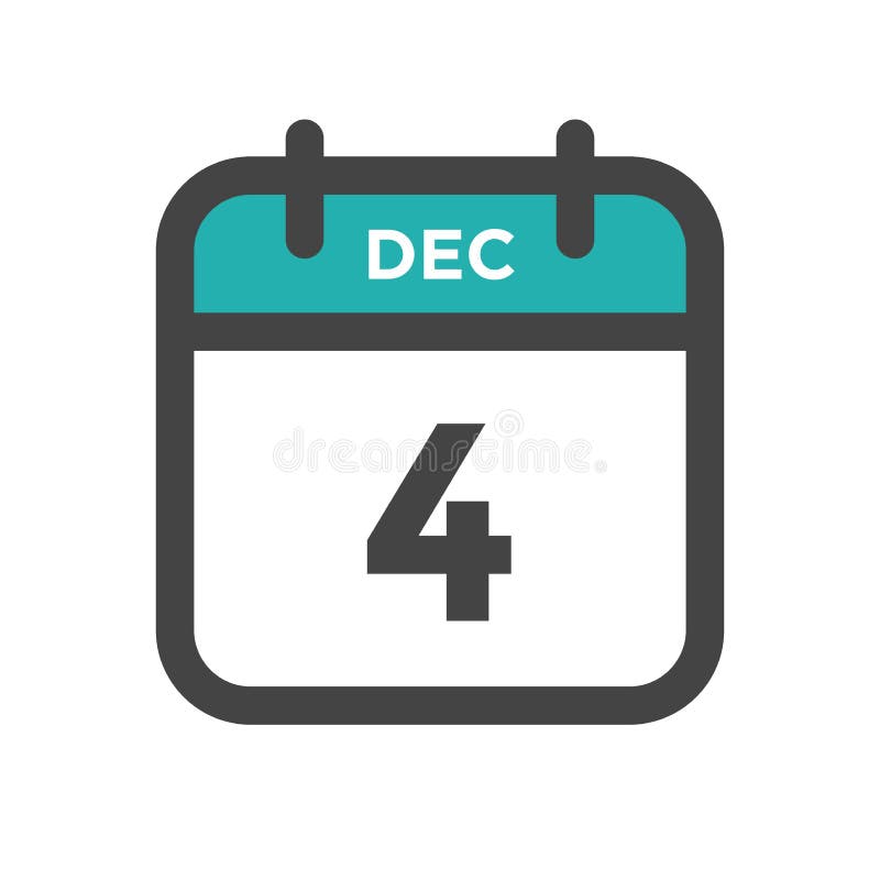 December 4 Calendar Stock Illustrations – 402 December 4 Calendar Stock ...