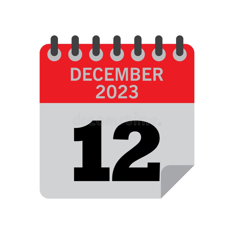 December Calender number stock vector. Illustration of template - 294080738