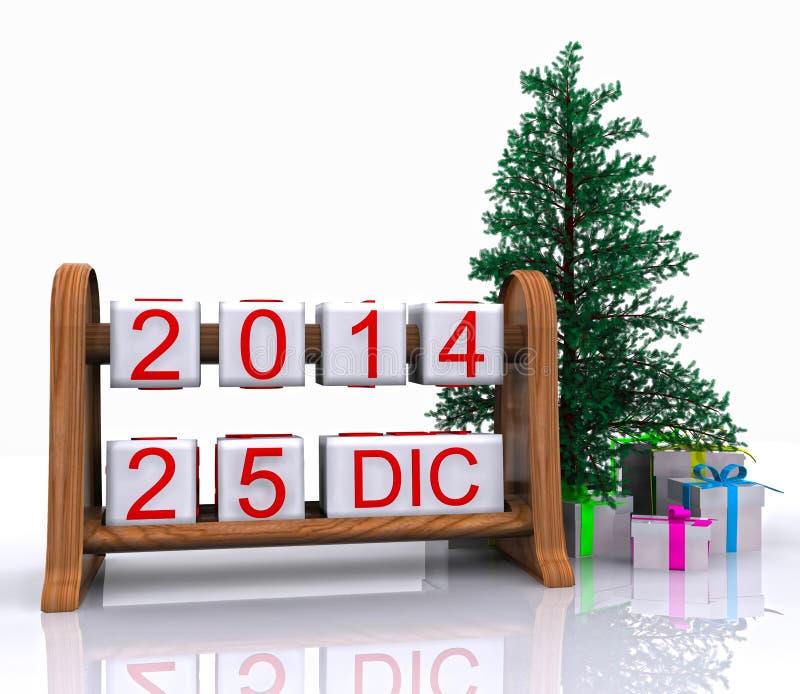 December 25, 2014 stock illustration. Illustration of recurrence - 29730952