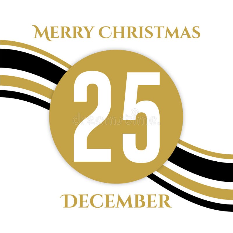 December Circle Background. Black and Gold Christmas Background Stock ...