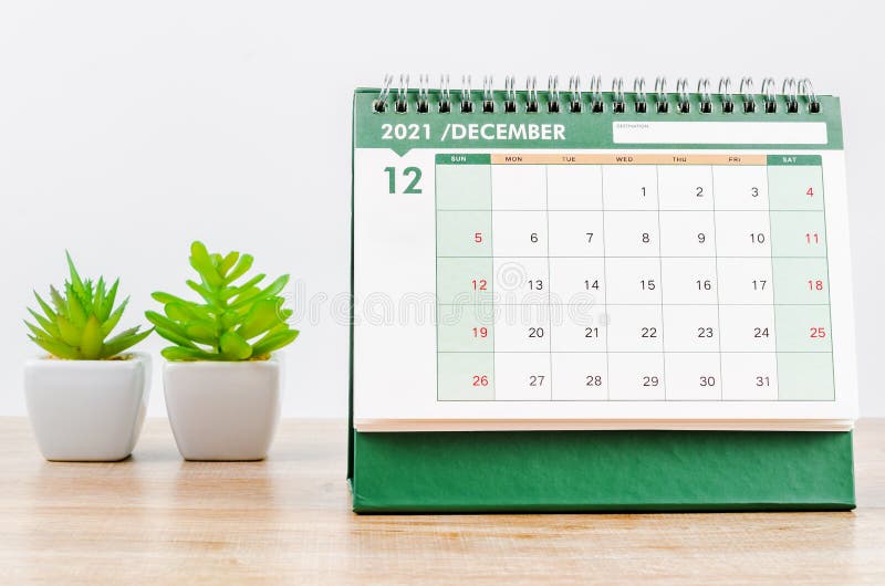 December 2021 Desk Calendar Stock Image - Image of calendar, diary ...