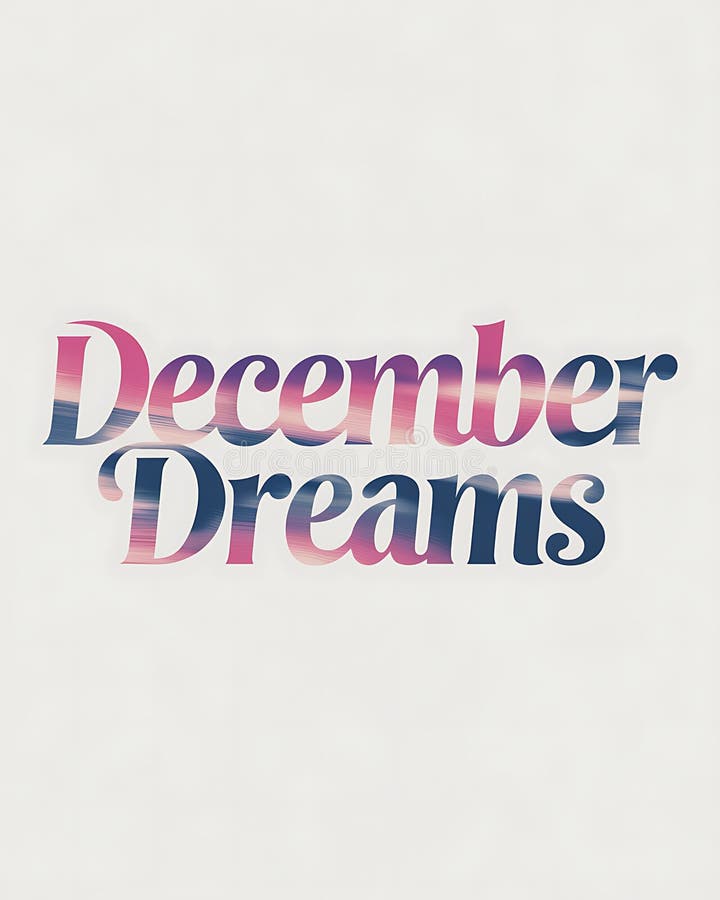 December Dreams Sky Overlay Text Art Design Stock Illustration ...