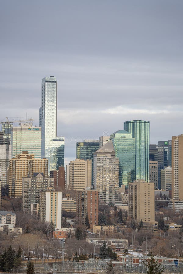 16 December 2023 - Edmonton Alberta Canada - Downtown Edmonton Business ...
