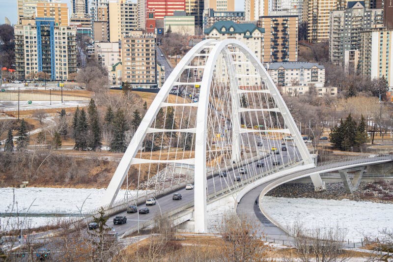 16 December 2023 - Edmonton Alberta Canada - Walterdale Bridge Edmonton ...