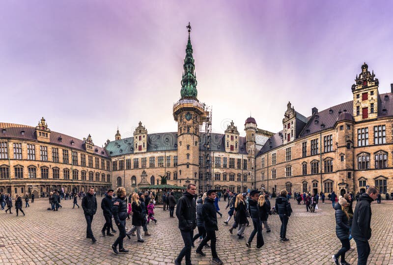 December 03, 2016: Facades of the Inner Courtyard of Kronborg Ca ...
