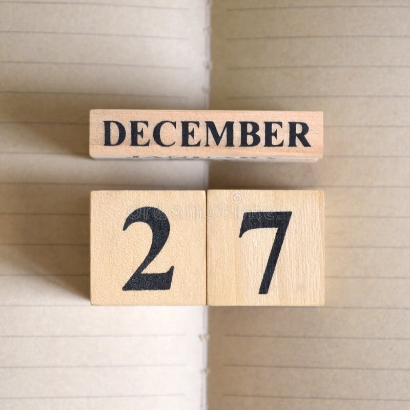 Calendar Icon Day 27 December Template Stock Photos - Free & Royalty ...