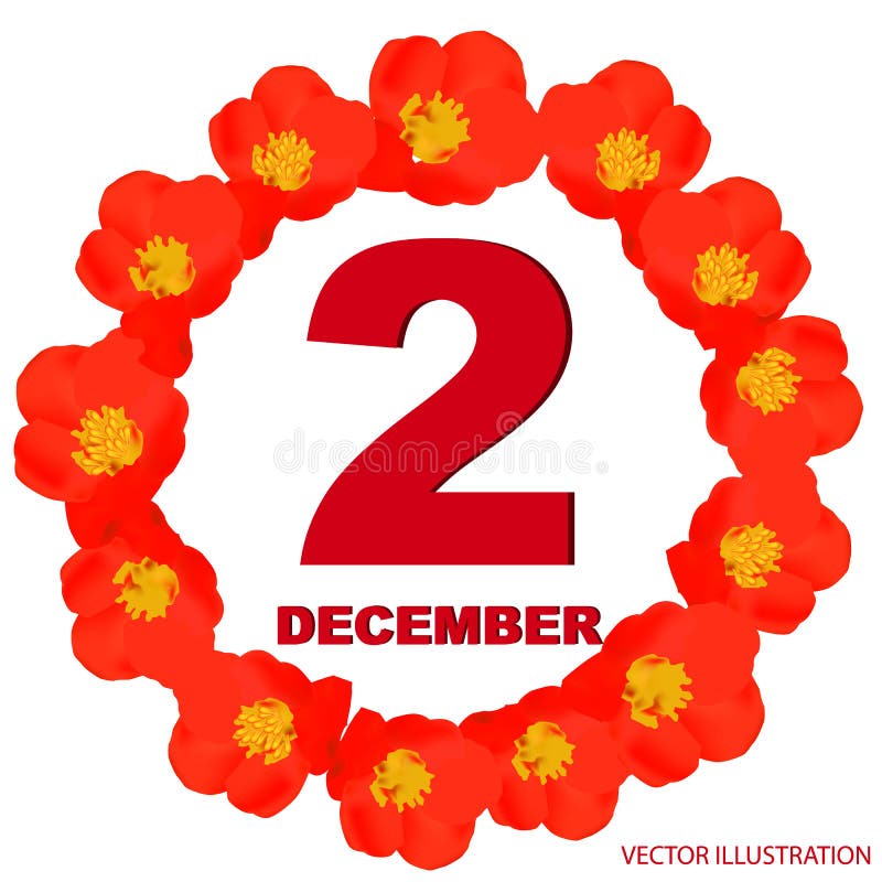 December 2 Icon. for Planning Important Day. Banner for Holidays and ...