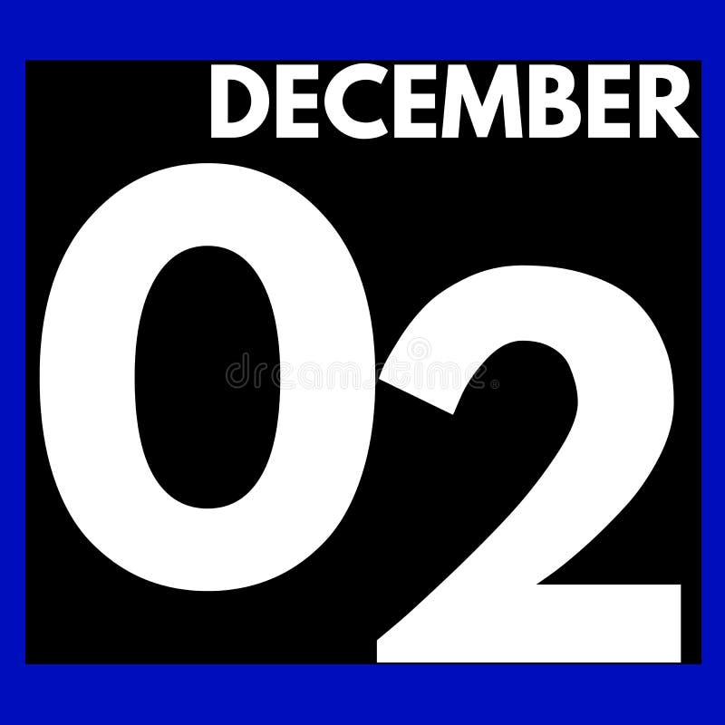 December 2 . Modern daily Calendar Icon .date ,day, Month Stock ...