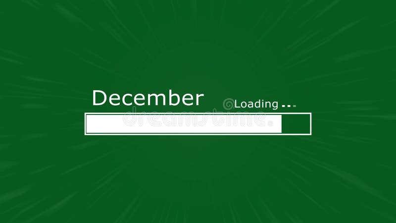 December New Month Coming Soon Looping Loading Bar on Zoom Line ...