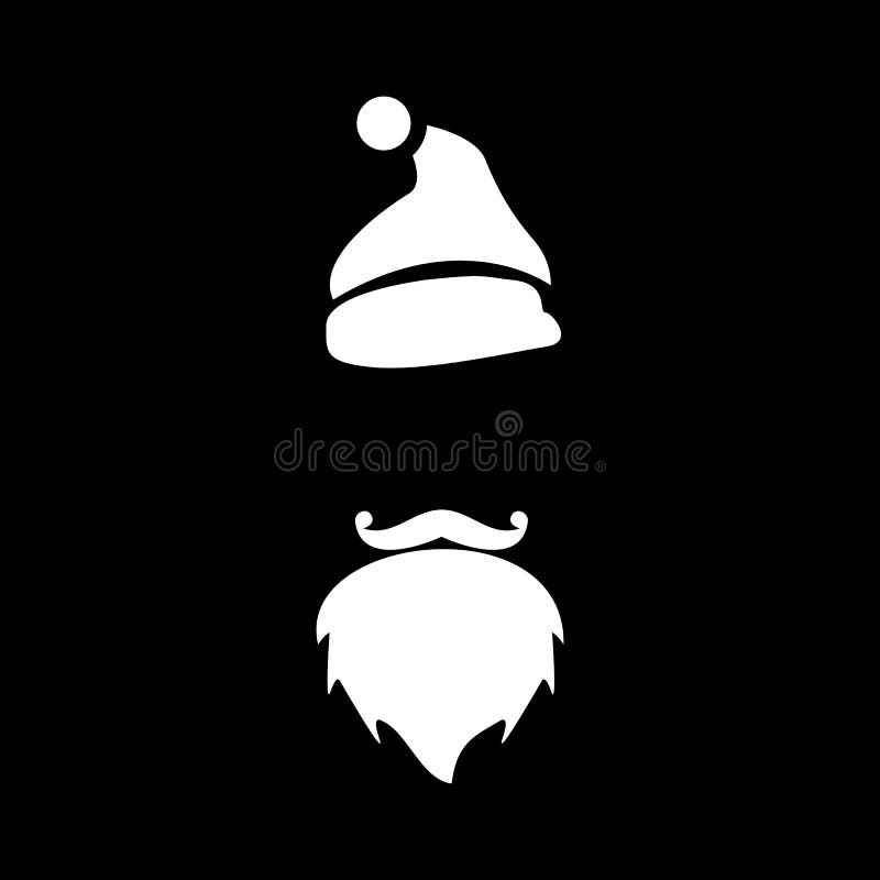 December Santa Icon, Simple Style Stock Vector - Illustration of ...