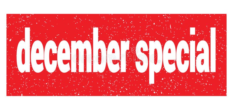 December Special Text Written on Red Stamp Sign Stock Illustration ...