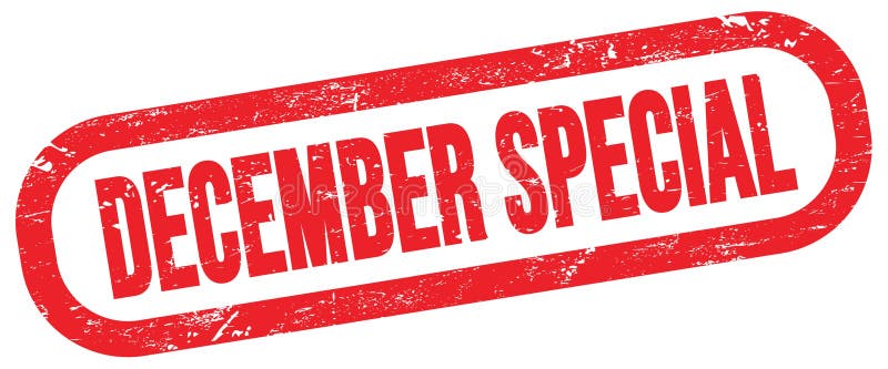 DECEMBER SPECIAL, Text Written on Red Stamp Sign Stock Illustration ...