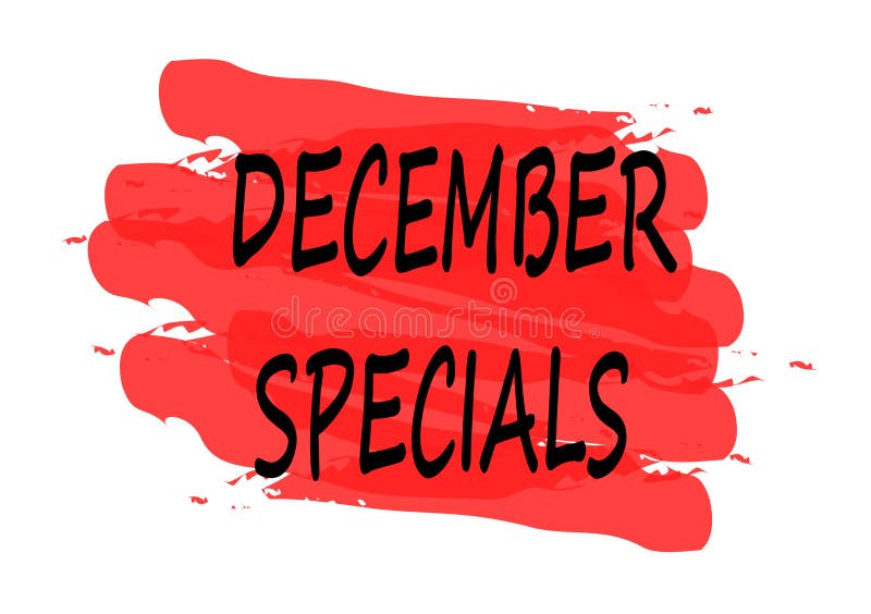 December specials banner stock illustration. Illustration of specials ...
