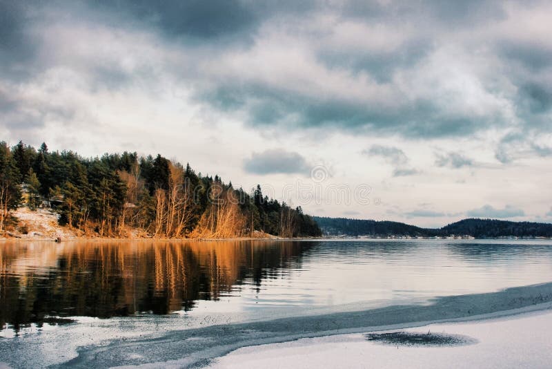 The December Sun is Making Its Mark Stock Image - Image of morning ...