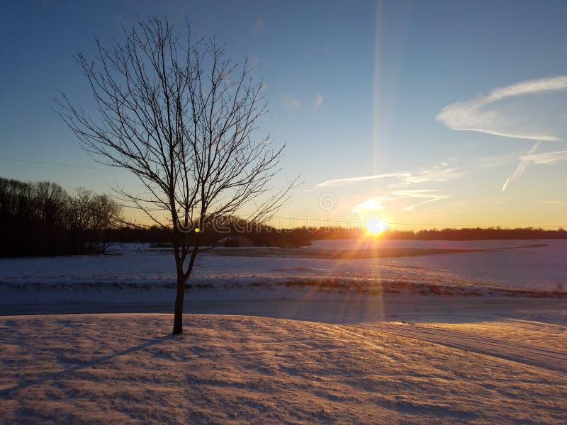 December Sunset Near Half Moon Bay, Californa Stock Photo - Image of ...