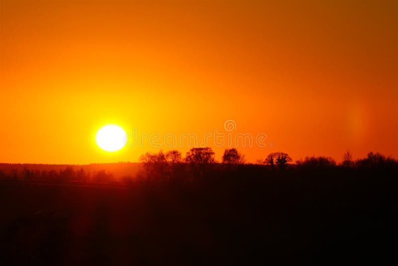 December Sunset Near Half Moon Bay, Californa Stock Photo - Image of ...