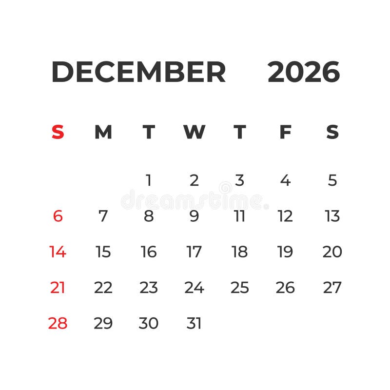 Calendar Grid 2020 with Rat Stock Vector - Illustration of planning ...