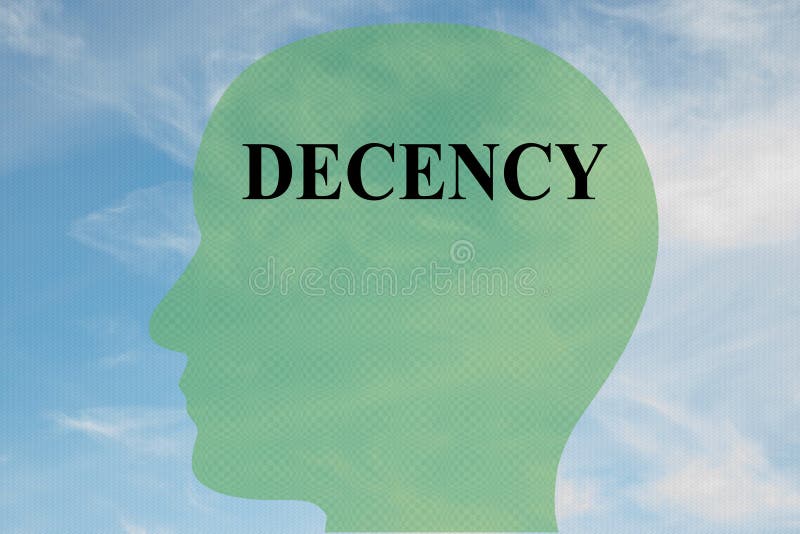 DECENCIA - Concepto De La Personalidad Stock de ilustración ...