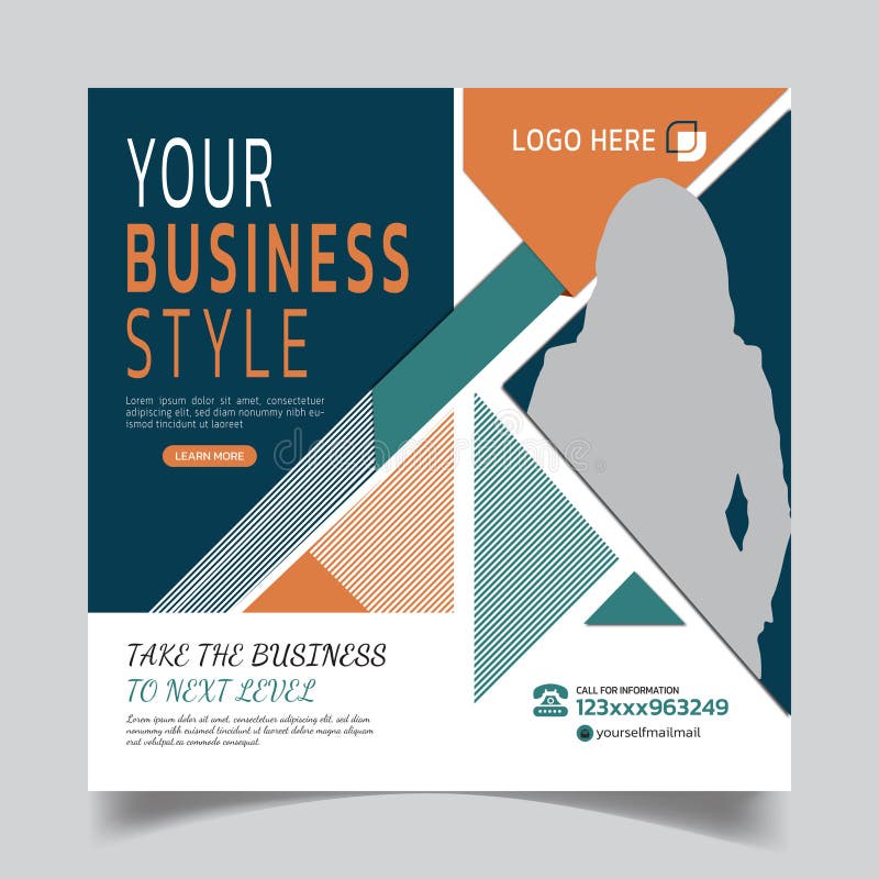 Decent Modern Social Media Post Design Layout Stock Vector ...