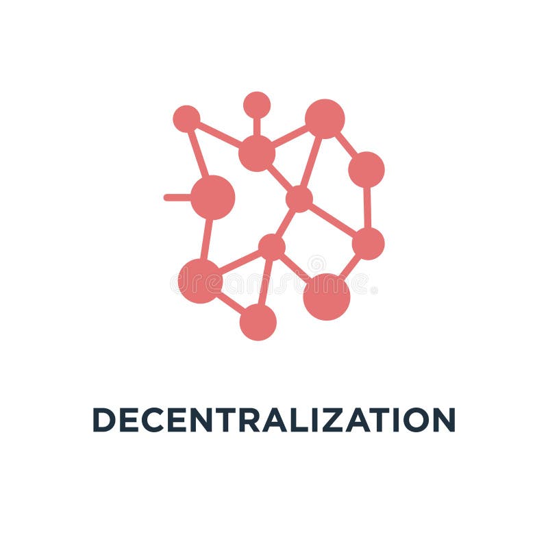 Illustration Of Decentralized Network System Stock Illustration ...