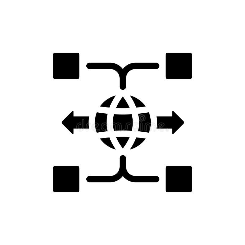Decentralization Icon. Decentralized System Concept Symbol Desig Stock ...