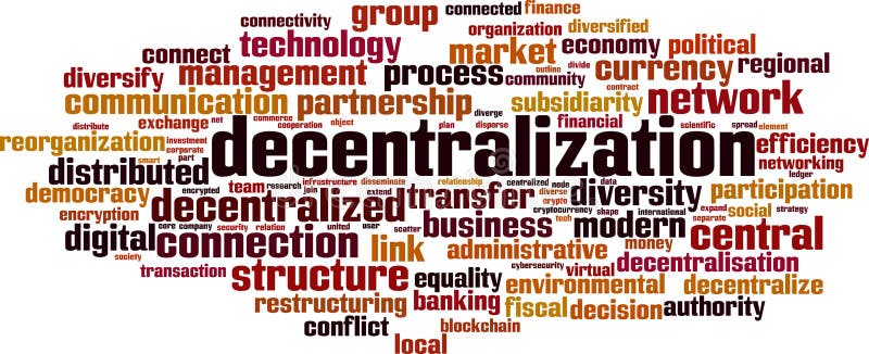 Decentralization Word Cloud Stock Vector - Illustration of ...