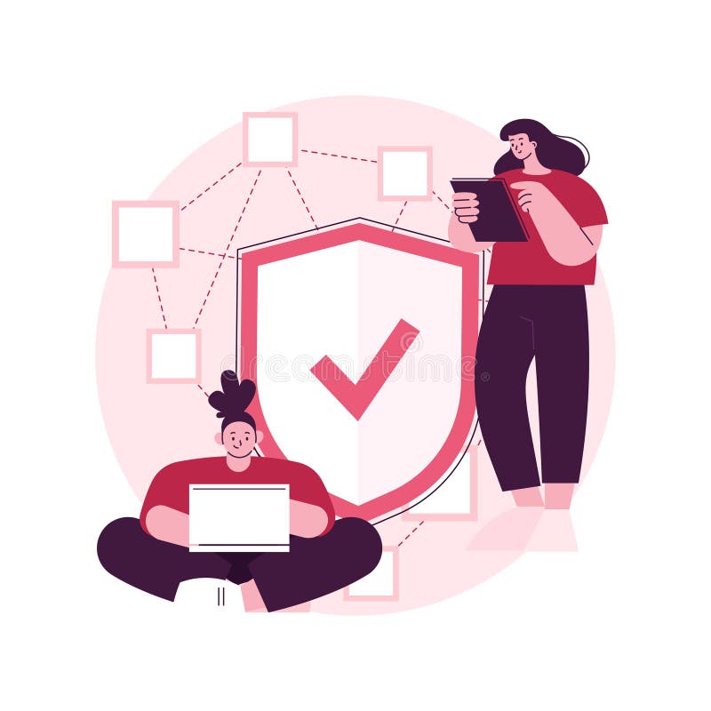 Decentralized Application Abstract Concept Vector Illustration. Stock Vector - Illustration of ...