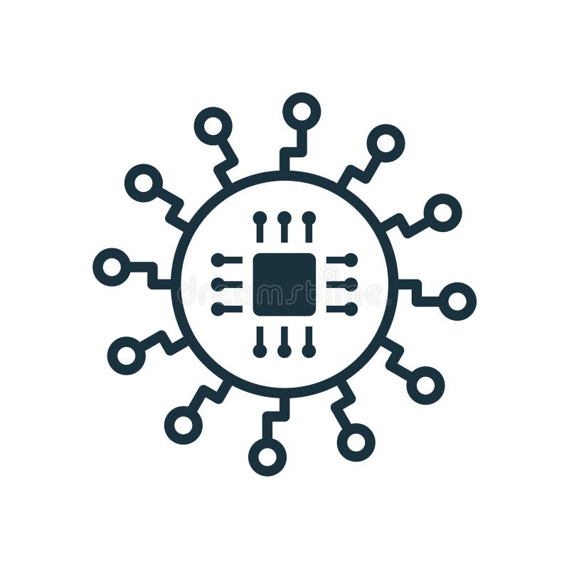 Decentralized Finance Icon. Simple Creative Element. Filled Monochrome ...